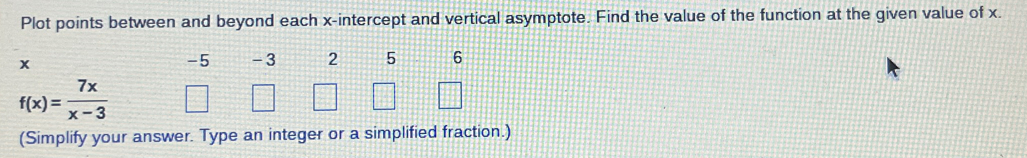 Solved Plot points between and beyond each x-intercept and | Chegg.com