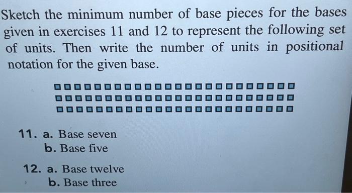 Solved Sketch the minimum number of base pieces for the | Chegg.com