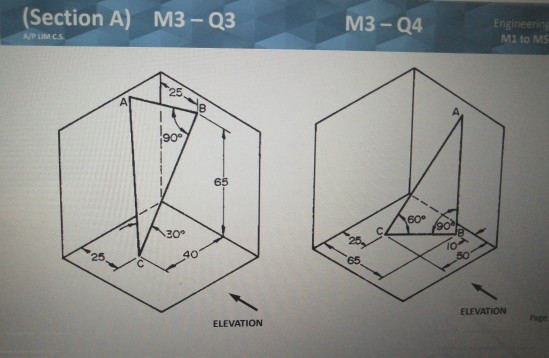 Solved Draw full size the three views in First Angle | Chegg.com