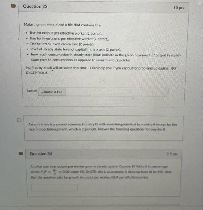 Solved At what rate does output per worker grow in steady | Chegg.com