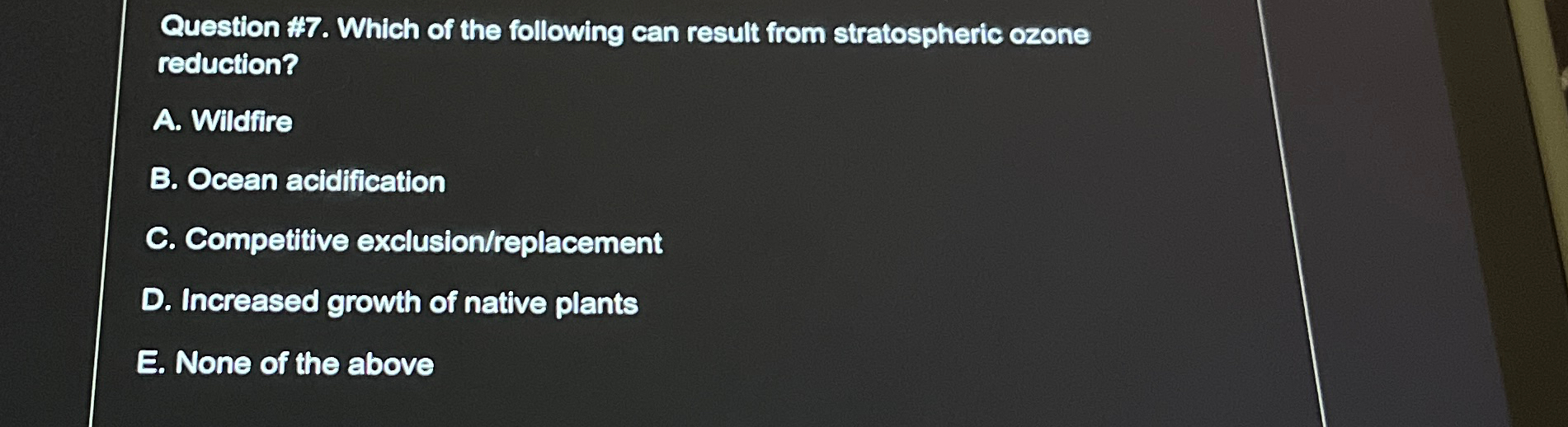 Solved Question #7. ﻿Which of the following can result from | Chegg.com