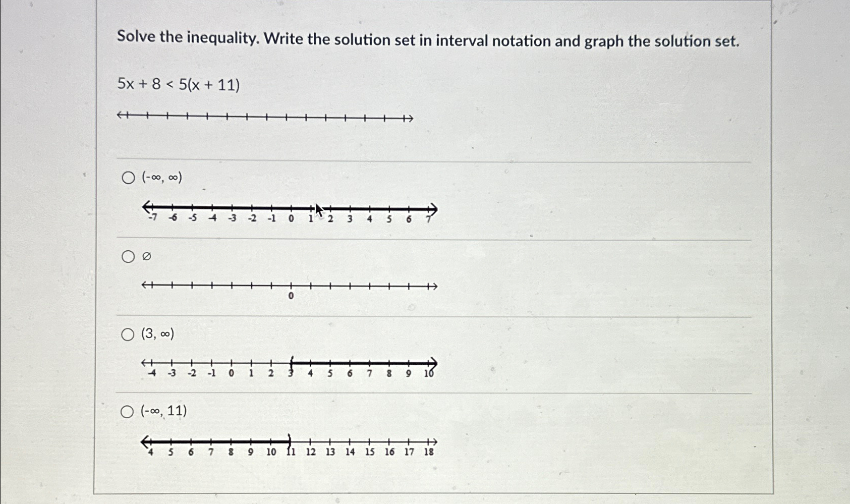 Solved Solve the inequality. Write the solution set in | Chegg.com