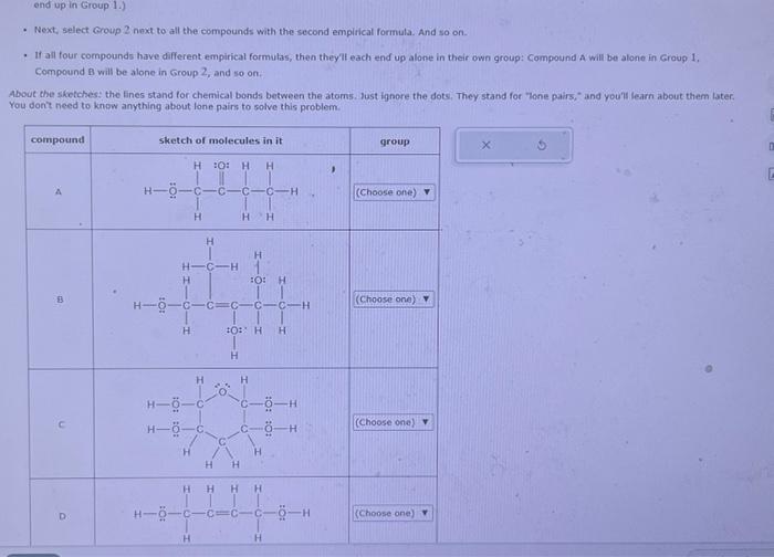 Solved - Next, select Group 2 noxt to all the compounds with | Chegg.com