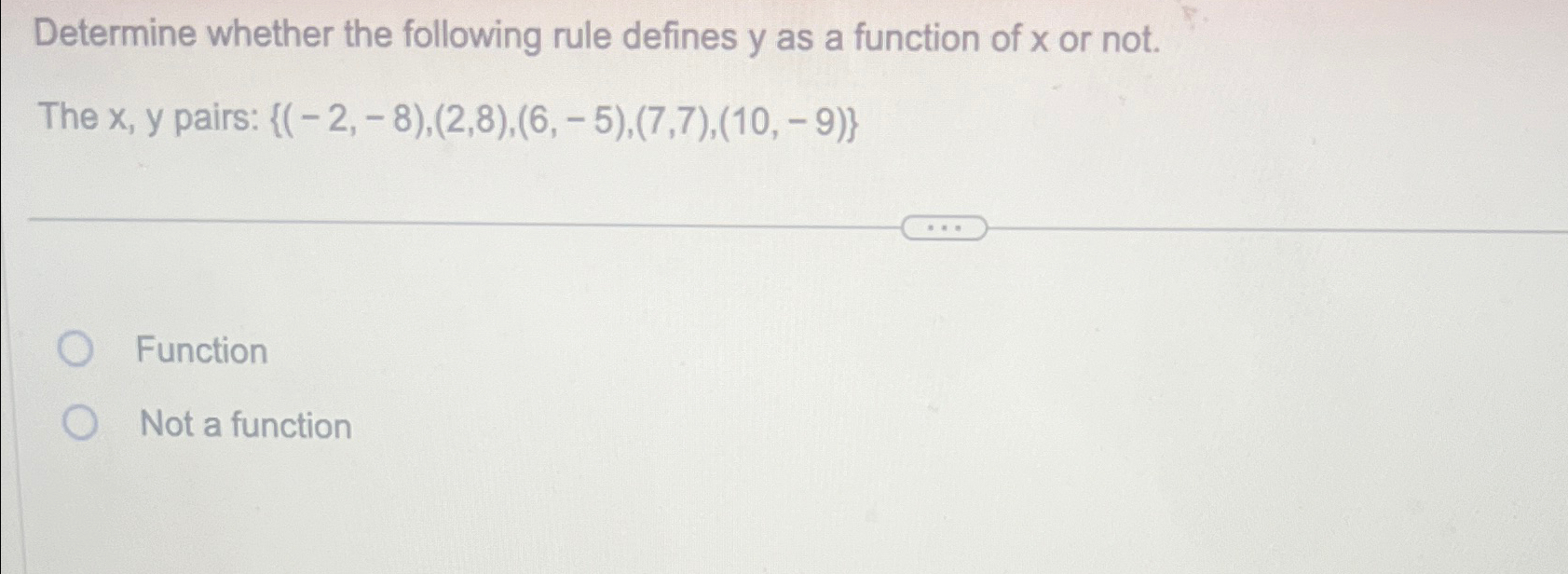 Solved Determine whether the following rule defines y ﻿as a | Chegg.com