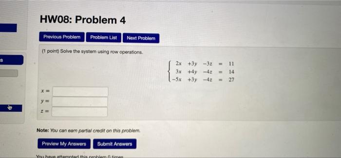 Solved HW08: Problem 3 Problem List Previous Problem Next | Chegg.com