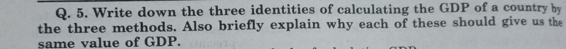 Solved Q. 5. Write down the three identities of calculating | Chegg.com