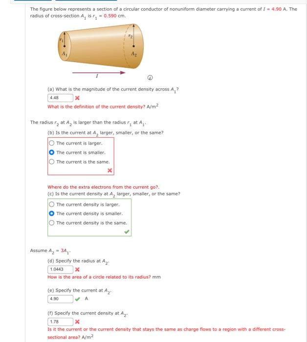 Solved The figure below represents a section of a circular | Chegg.com