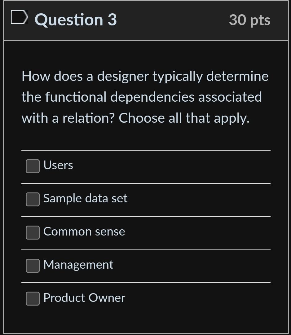Solved Question 3 30 pts How does a designer typically | Chegg.com