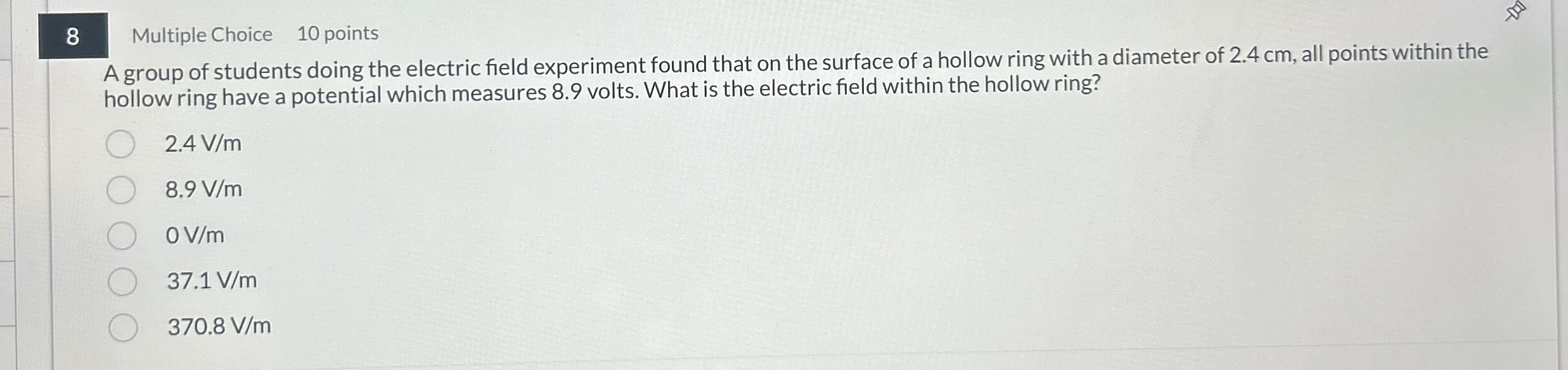 Solved 8Multiple Choice10 ﻿pointsA group of students doing | Chegg.com