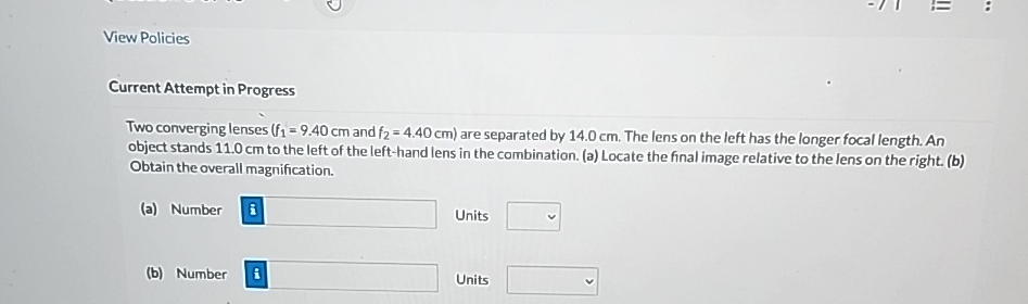 Solved View PoliciesCurrent Attempt in ProgressTwo | Chegg.com
