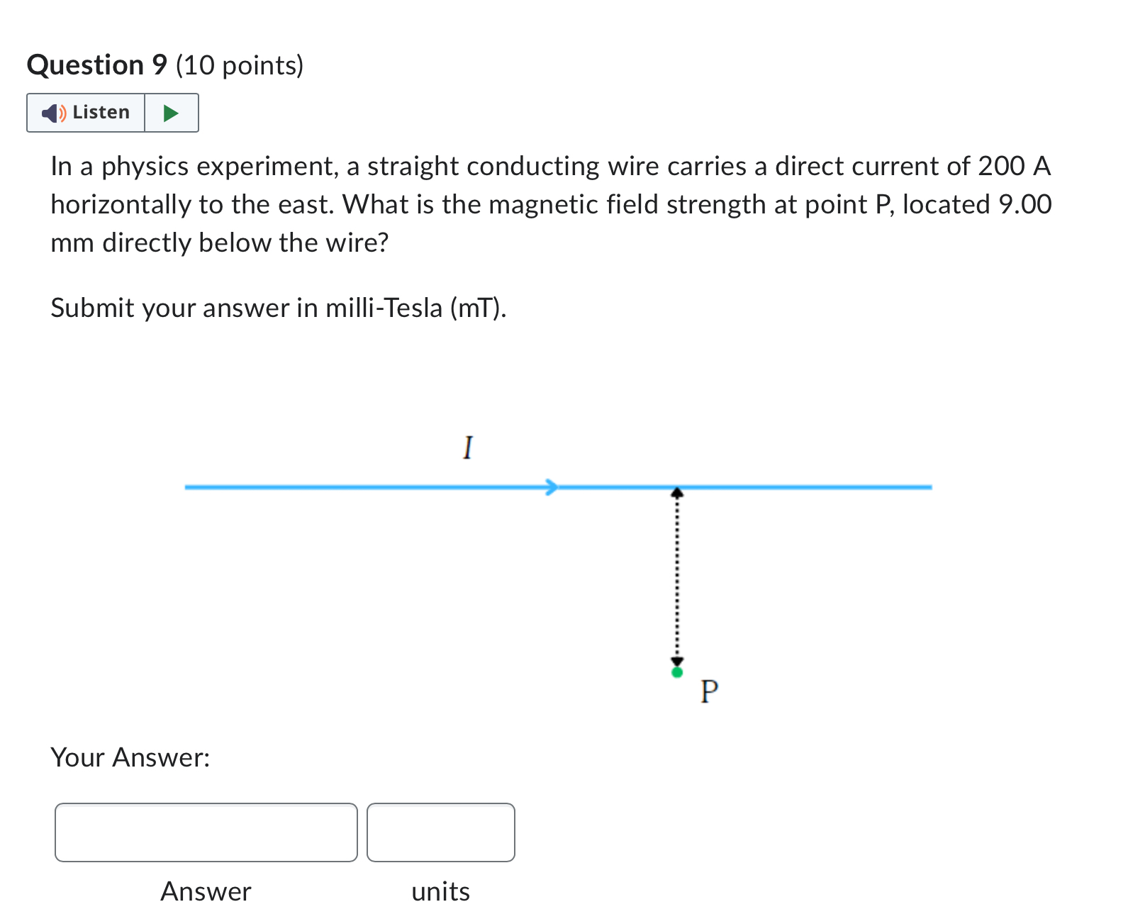 Solved Question 9 (10 ﻿points)In a physics experiment, a | Chegg.com