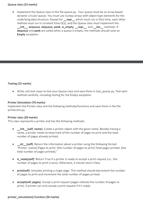 Solved Queue class (15 marks)Implement the Queue class in | Chegg.com Solved Queue class (15 marks)Implement the Queue class in | Chegg.com