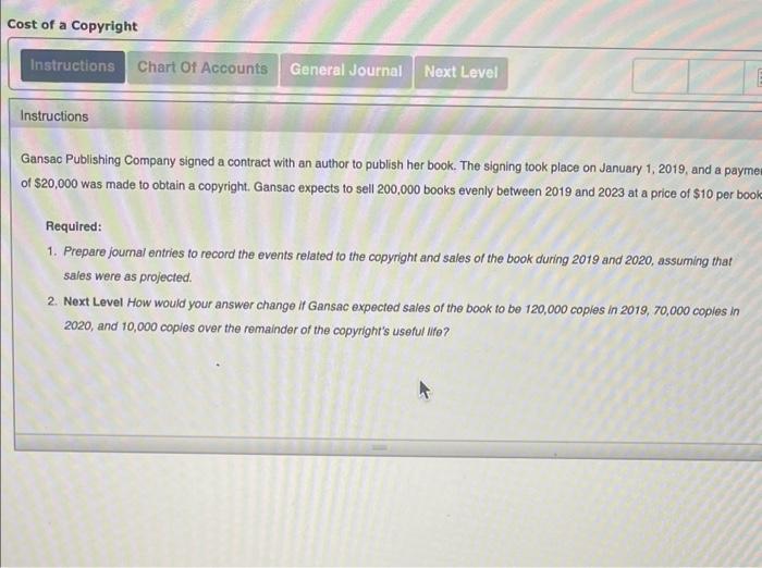 Solved Gansac Publishing Company signed a contract with an | Chegg.com