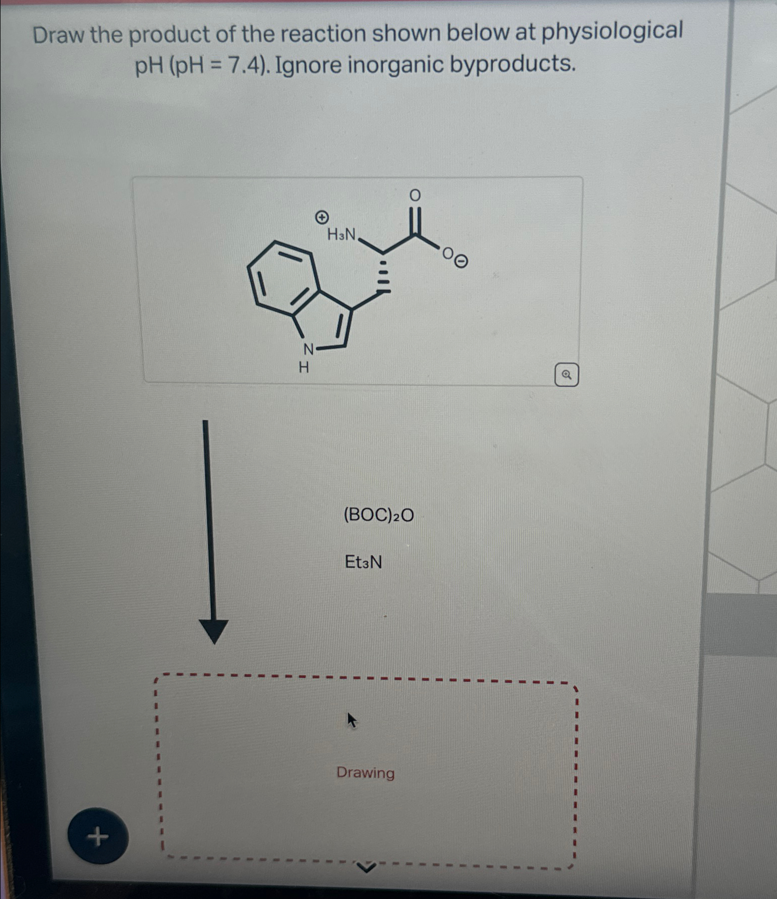Solved Draw the product of the reaction shown below at | Chegg.com
