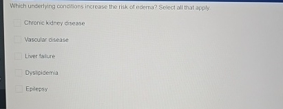 Solved Which underlying conditions increase the risk of | Chegg.com