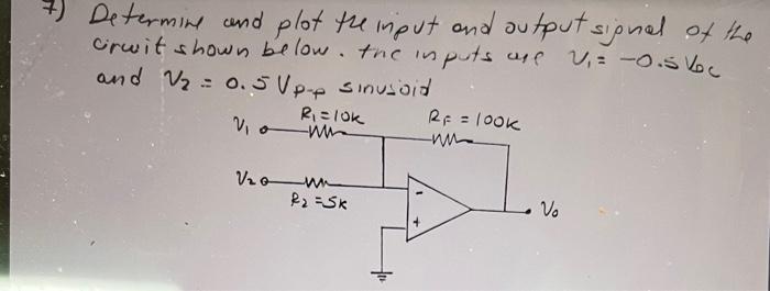 Solved Determine and plot the input and output signal of the | Chegg.com