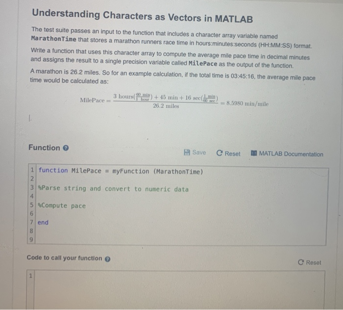 Solved Understanding Characters as Vectors in MATLAB The | Chegg.com