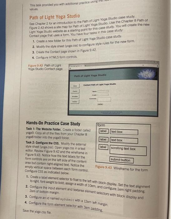 Solved This task provided you with additional practice using | Chegg.com