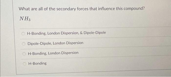 Solved What are all of the secondary forces that influence | Chegg.com