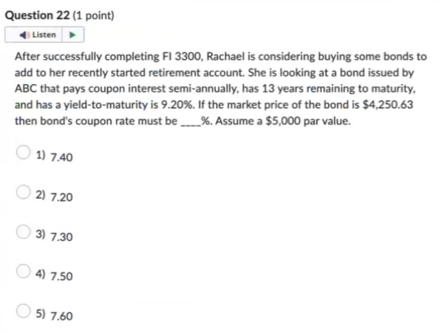 Solved Question 22 (1 ﻿point)After successfully completing | Chegg.com