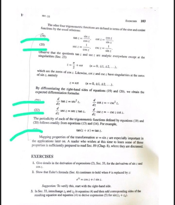 Solved 100 ELEMENTARY PUNCTIONS CHAR . Ure definition (1) | Chegg.com