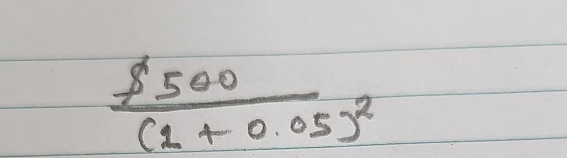 Solved $500(1+0.05)2 | Chegg.com