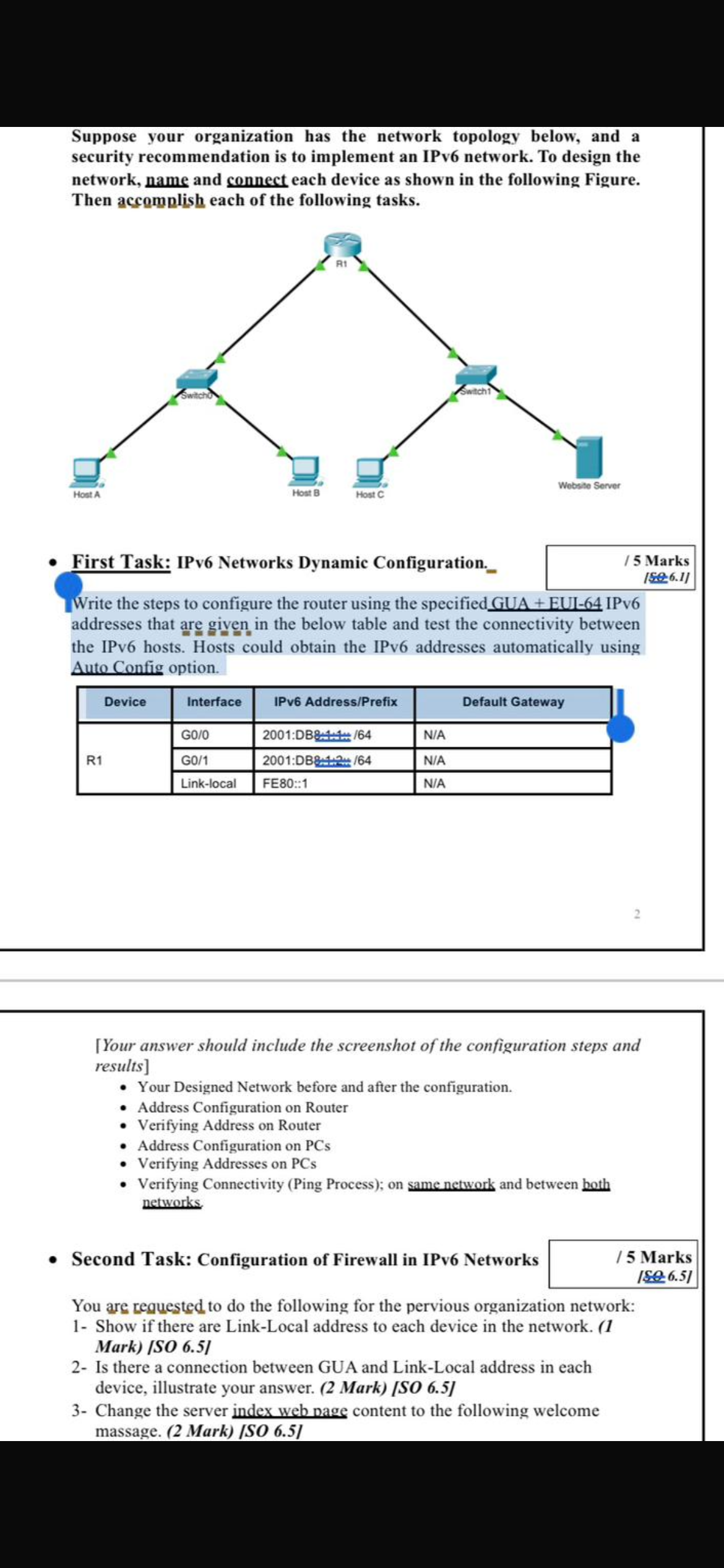 Solved First Task Ipv6 ﻿networks Dynamic 