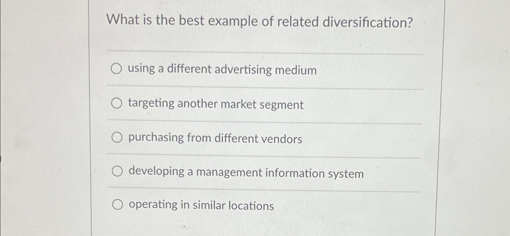 Solved What is the best example of related | Chegg.com