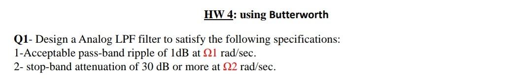 Solved the frequency one in the range60-100rad/sec and the | Chegg.com
