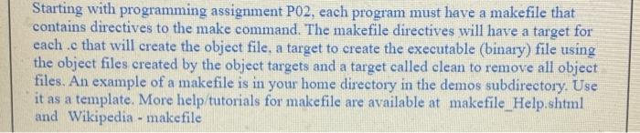 Solved can someone help me to do a makefile in binary? using | Chegg.com