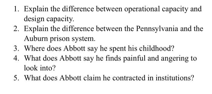 1. Explain the difference between operational | Chegg.com