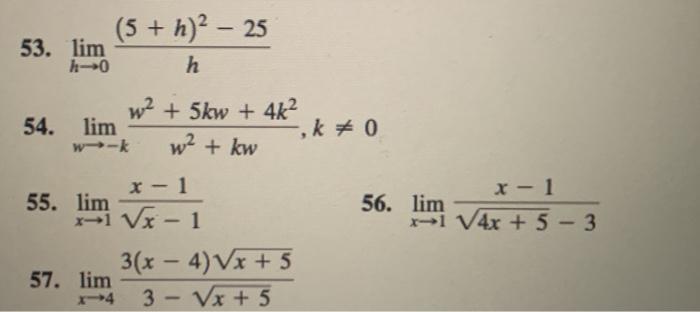 Solved Practice Exercises 19-70. Evaluating limits Find the | Chegg.com
