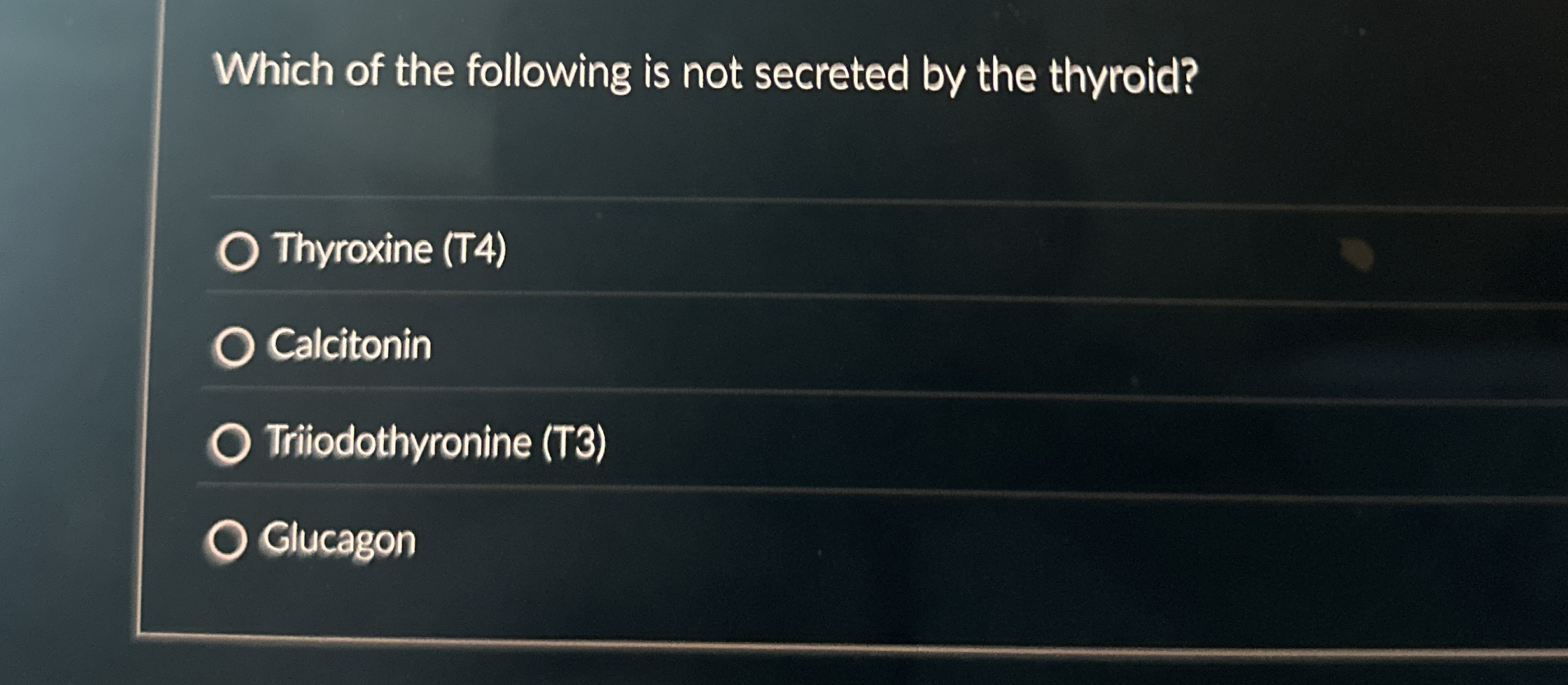 Solved Which of the following is not secreted by the | Chegg.com