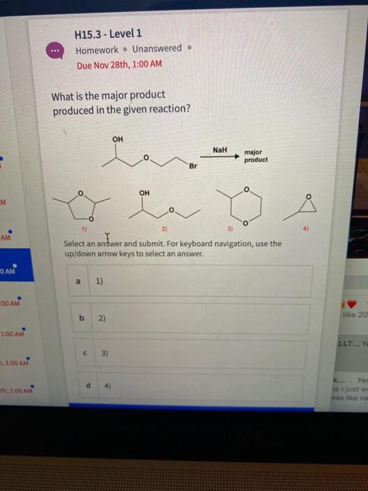 Solved H15.3 - Level 1 Homework . Unanswered Due Nov 28th, | Chegg.com