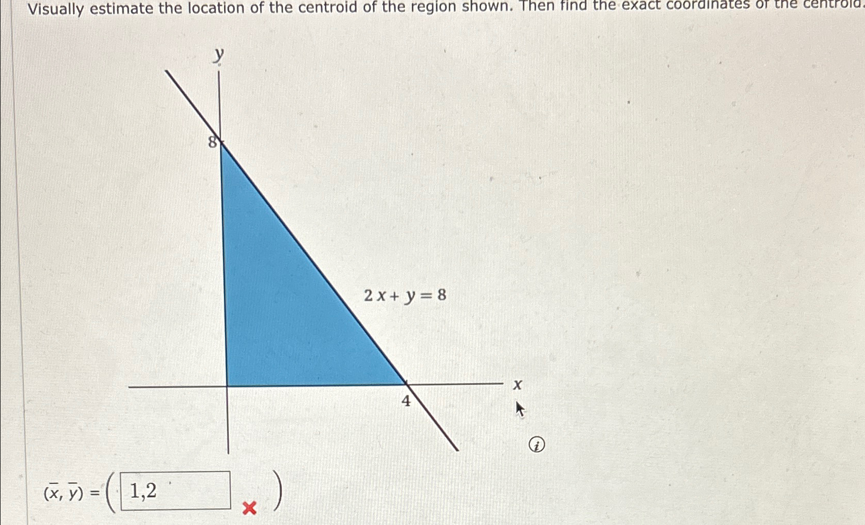 Solved Visually Estimate The Location Of The Centroid Of The
