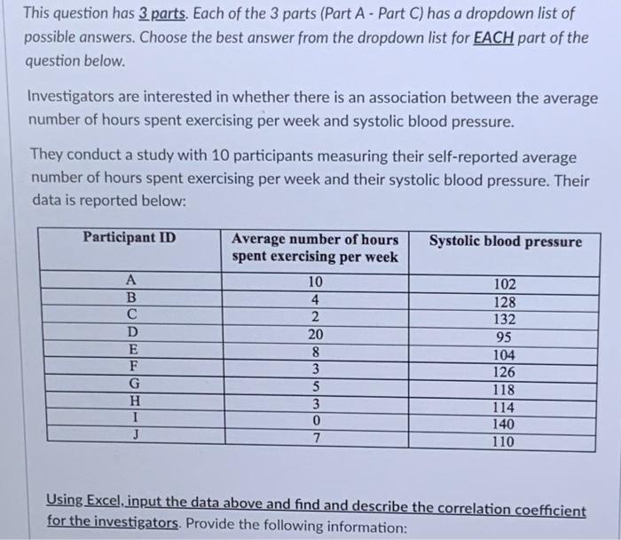 This question has 3 parts. Each of the 3 parts (Part | Chegg.com