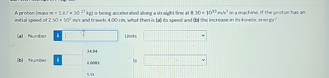 Solved A proton (mass m=1.67×10-27kg ) ﻿is being accelerated | Chegg.com
