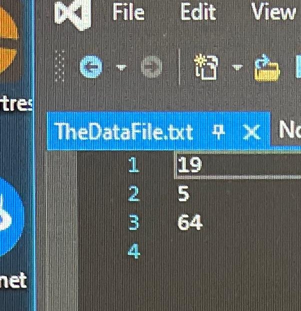 Solved (C++) I need my second porgram to read the file | Chegg.com
