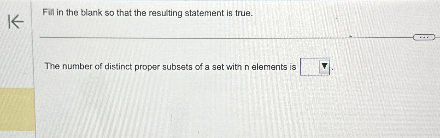 Solved Fill in the blank so that the resulting statement is | Chegg.com