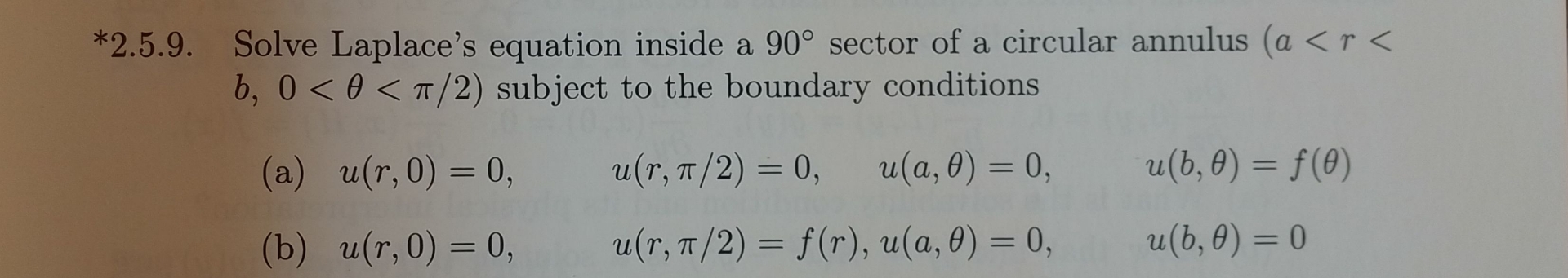 Solved *2.5.9. ﻿Solve Laplace's equation inside a 90° | Chegg.com