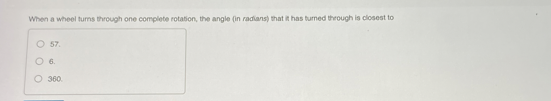 Solved When a wheel turns through one complete rotation, the | Chegg.com