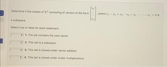 Solved Determine If The Subset Of R2 Consisting Of Vectors