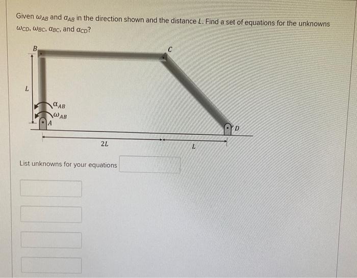 Solved Using kinetics and kinematics find the set of | Chegg.com