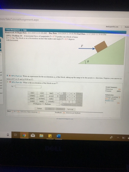 Solved mon/TakeTutorialAssignment.aspx theExpertTA.com Stude | Chegg.com