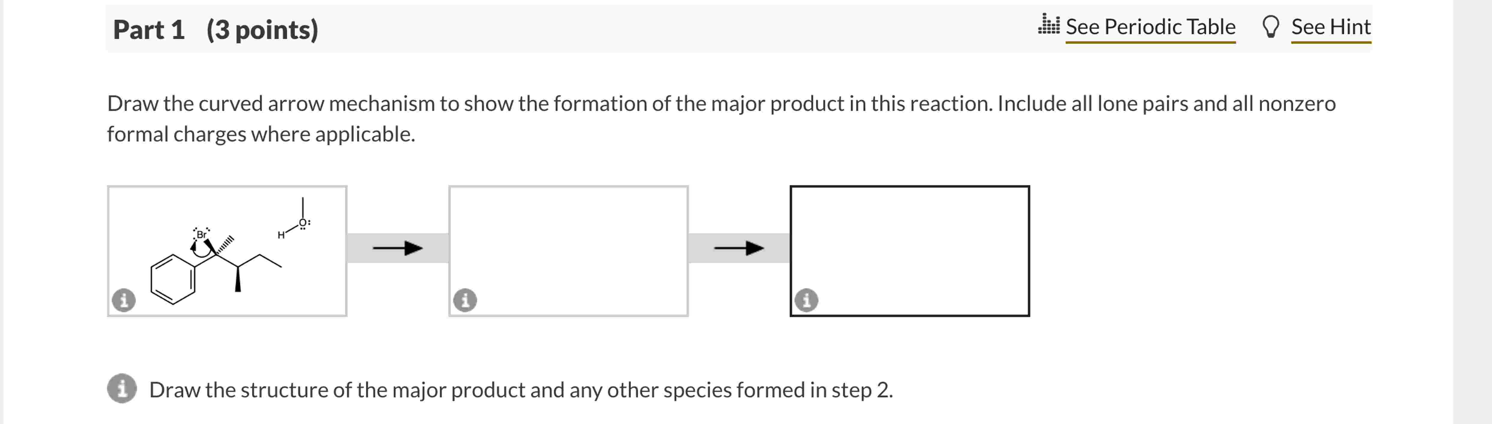 Solved Part 1 (3 ﻿points)Draw the curved arrow mechanism to | Chegg.com