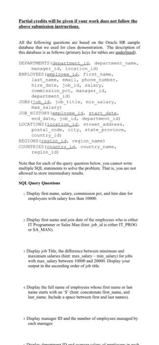 Solved Submission: Upload one .docx file containing the | Chegg.com
