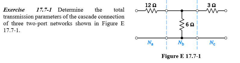 Solved Exercise 17.7-1 ﻿Determine the totaltransmission | Chegg.com