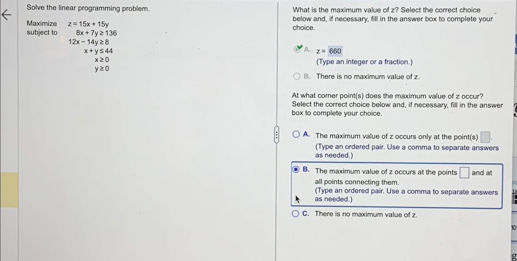 Solved Solve the linear programming problem. ﻿Maximize | Chegg.com