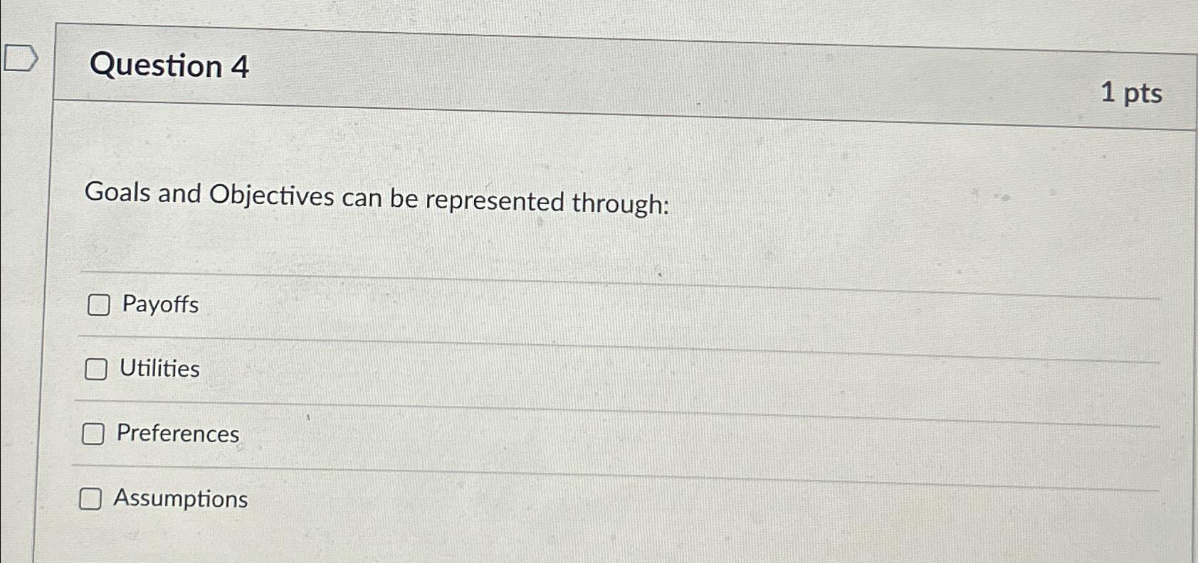 Solved Question 41 ﻿ptsGoals and Objectives can be | Chegg.com