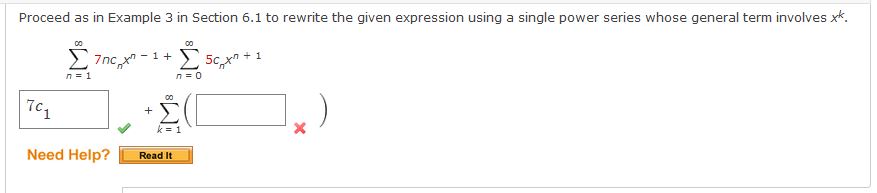 Solved Proceed as in Example 3 ﻿in Section 6.1 ﻿to rewrite | Chegg.com